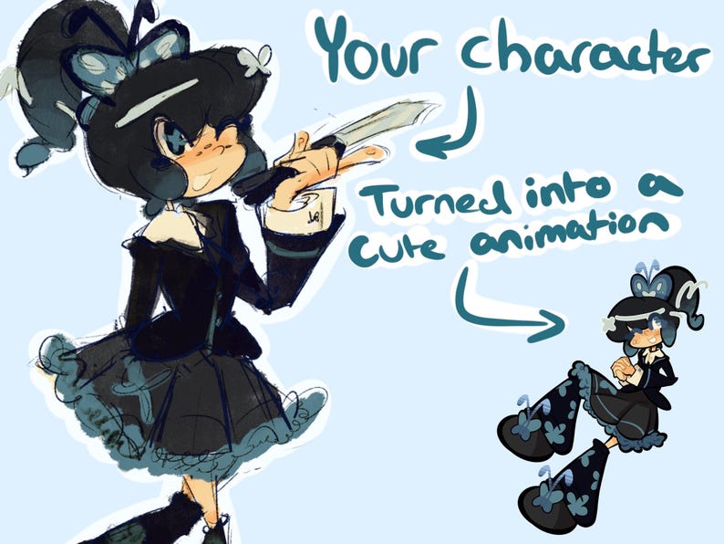 Custom Animated GIF, Character Animation Commission - Etsy