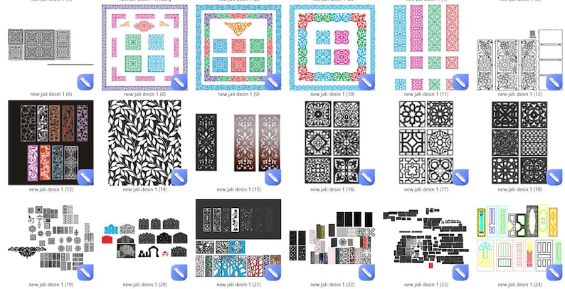 2000+ CNC Jali Panel Designs | Islamic & Geometric | CDR Files Only - Etsy