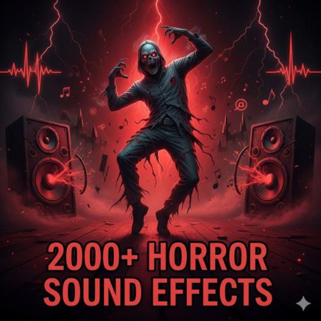 2000+ Horror Sound Effects | Screams, Risers, Ambiences (WAV Digital ...