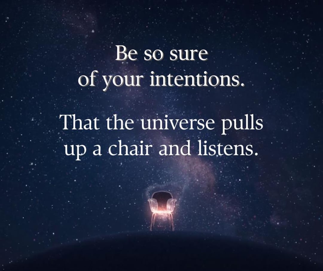 Motivation Quotation for Intention Setting, Daily Reminder to Be Clear ...