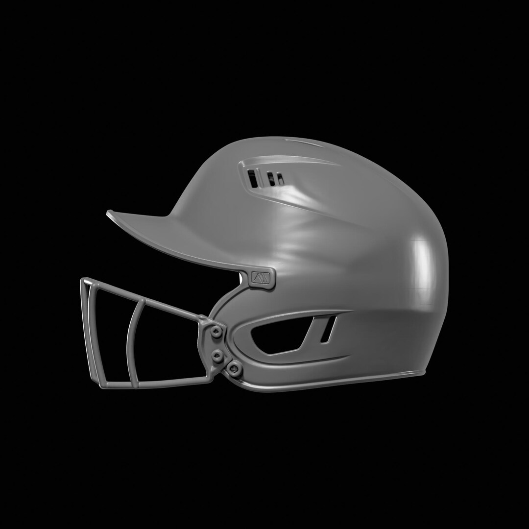 Baseball Helmet STL File for 3D Printing | Sports Decor Digital ...