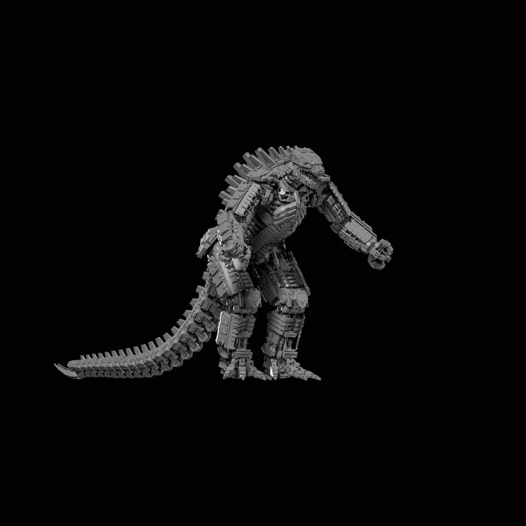 Mechagodzilla Statue STL File for 3D Printing | Monster Figure Digital ...