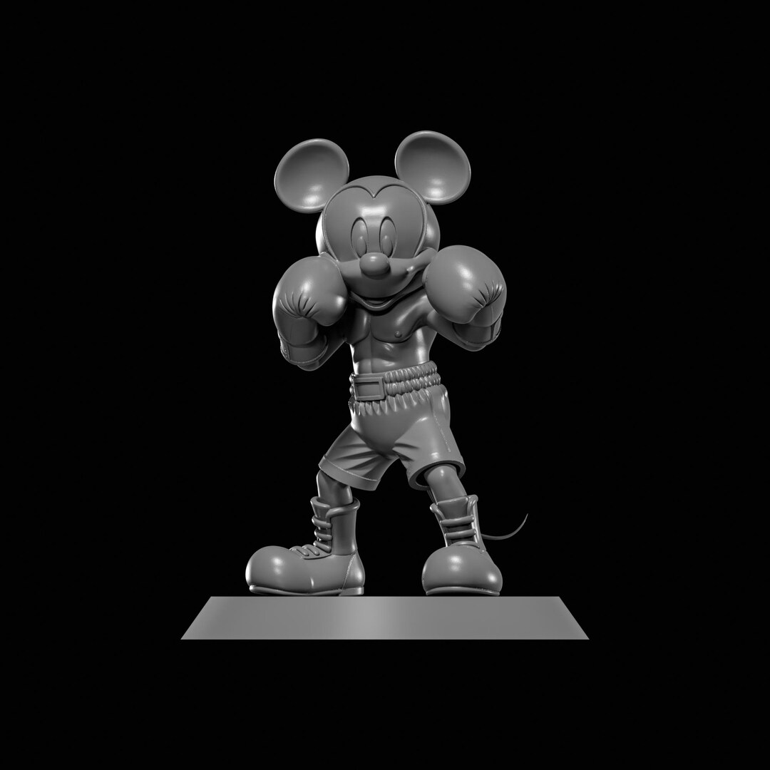 Boxer Mickey Mouse STL File for 3D Printing - Etsy