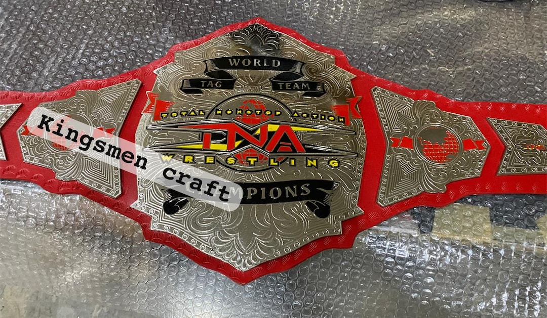 New TNA Tag Team World Heavyweight Wrestling Championship Belt Replica ...