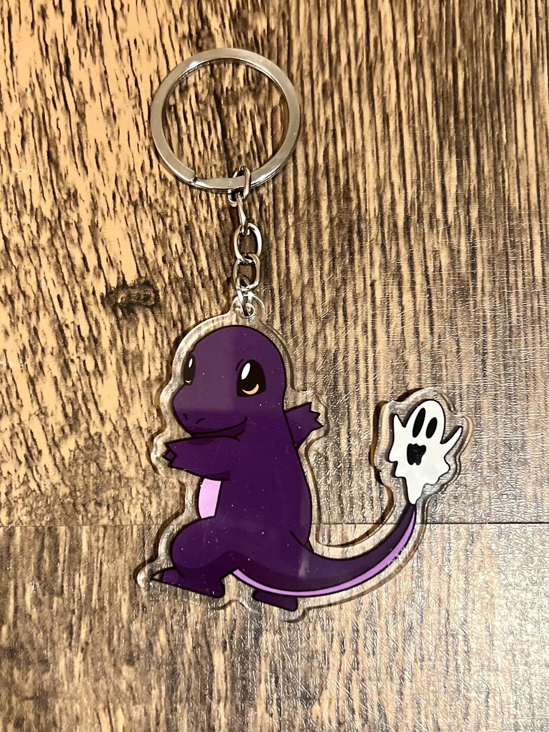Spooky Charmander Character Keychain - Etsy