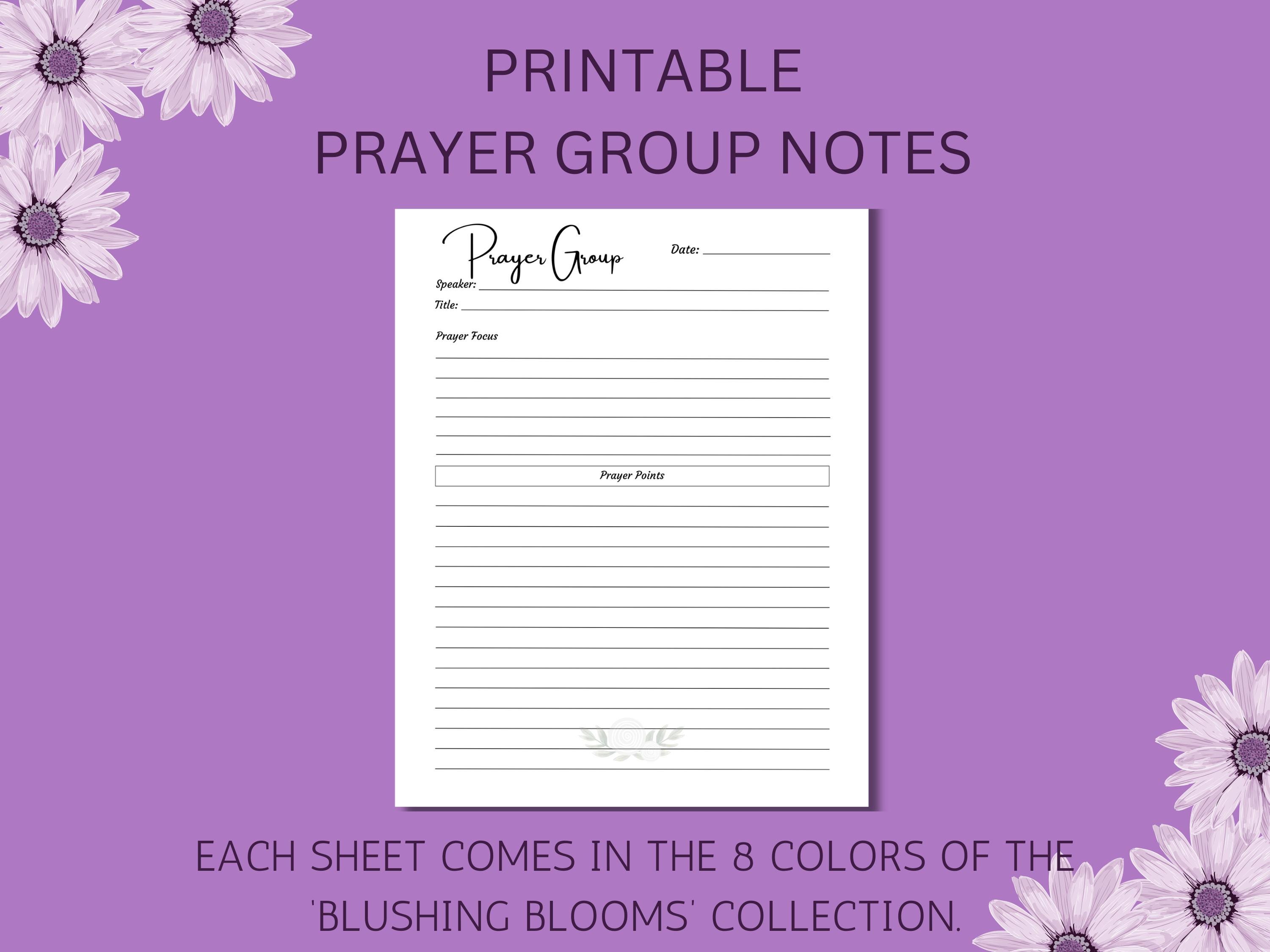 Prayer Group Printable | Prayer Group Guide | Prayer Journal | Digital ...