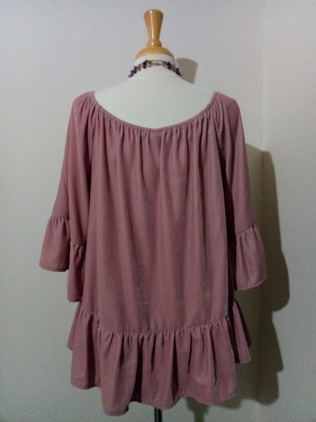 Velvety Victorian Style Ruffled Blouse - Etsy