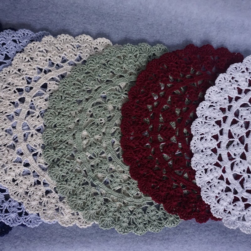 Colored Doilies - Etsy