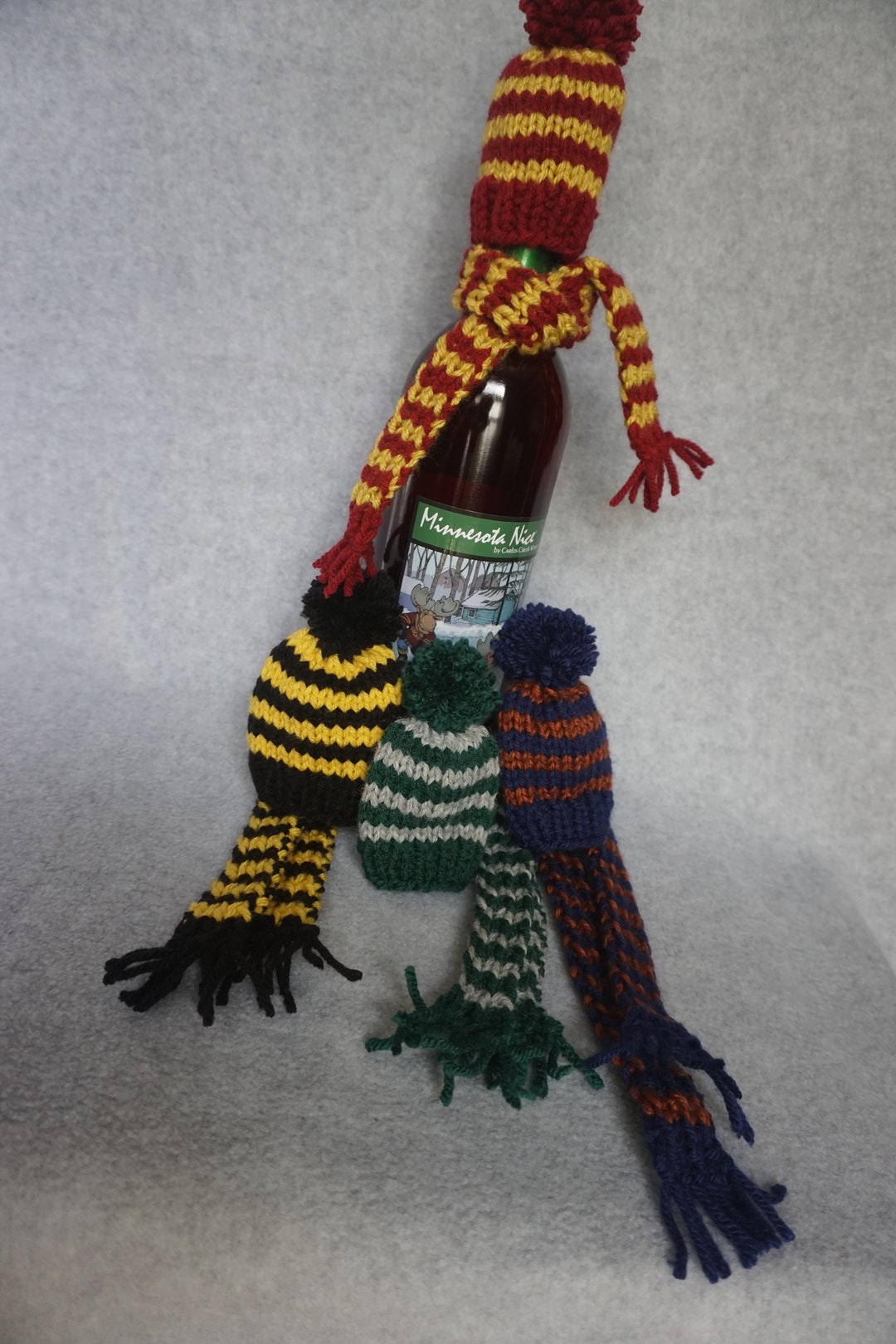 Harry Potter Elf or Bottle Hat Scarf Sets Available in Wizard House ...
