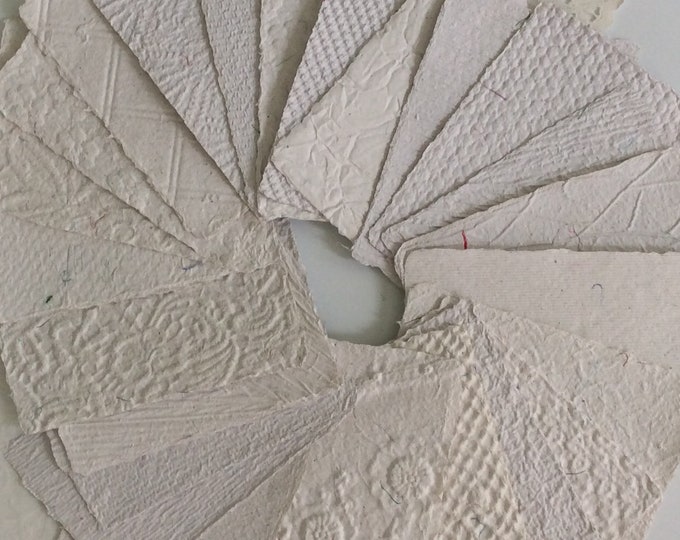 Handmade Paper Made From Greeting Cards With Threads Added - Etsy