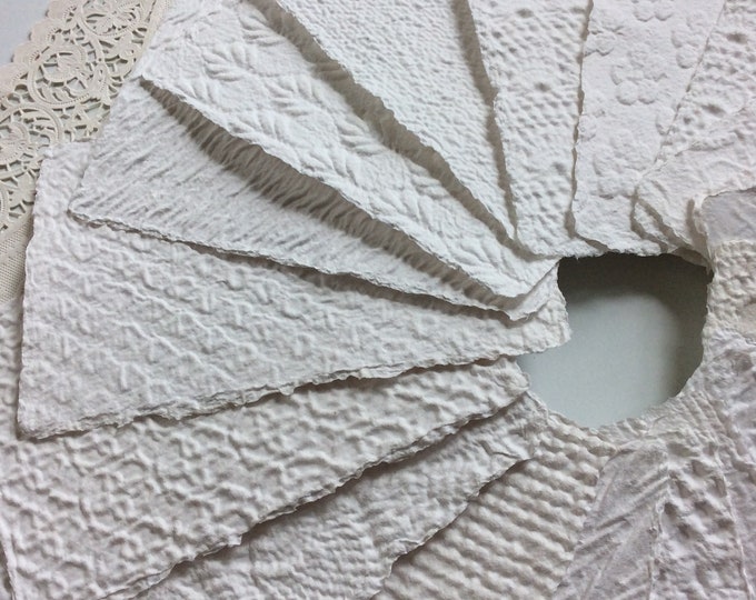 Handmade Paper White Textured Paper Scrapbooking Supplies Card Making ...