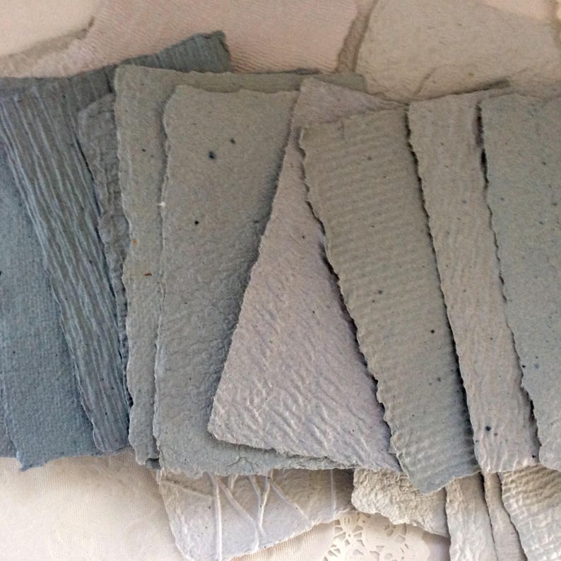 Gray Handmade Paper Shades of Grey Pick the Amount - Etsy