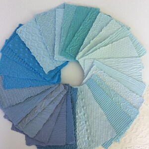 Handmade Paper - Shades of Blue - Homemade Paper - Pick the Amount ...