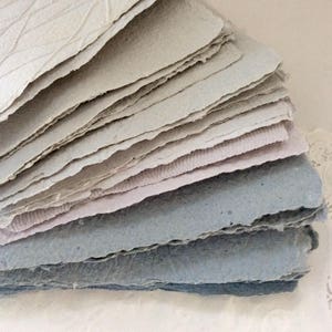 Gray Handmade Paper - Shades of Grey - Pick the Amount - Recycled Paper ...