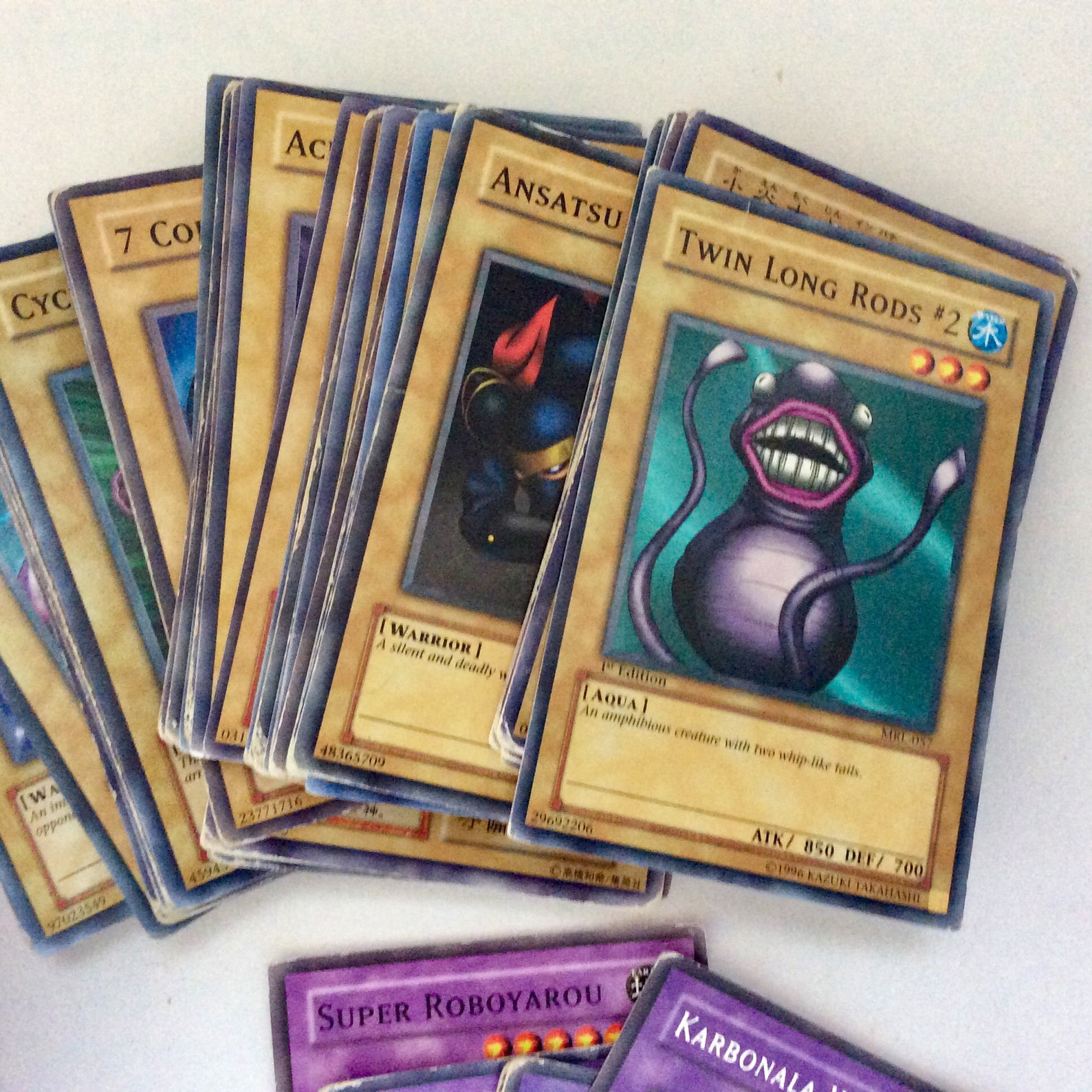 Yogioh Trading Cards Yu Gi Oh Vintage Cards 1996 Etsy
