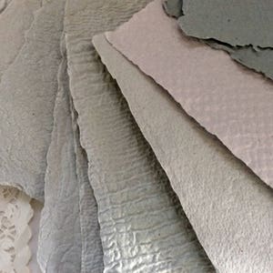 Gray Handmade Paper - Shades of Grey - Pick the Amount - Recycled Paper ...