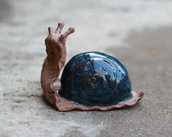 Hand Painted Ceramic Snail - Etsy