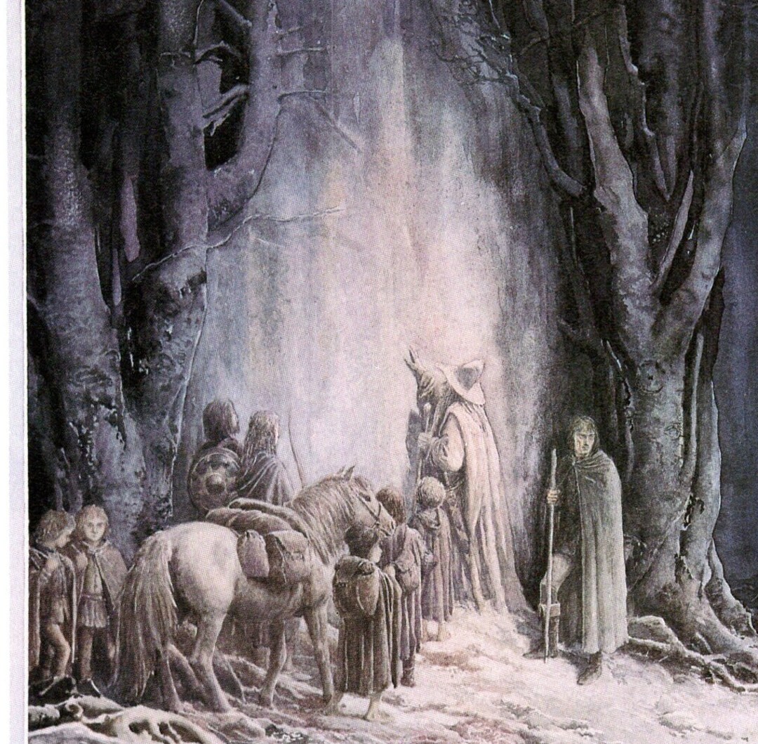 The Entrance to Moria by Alan Lee From the Fellowship of the Ring ...
