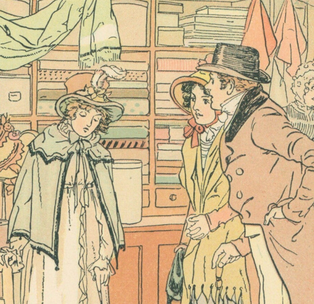 From an Antique Copy of Jane Austen's "emma" Color Illustration by C.E ...
