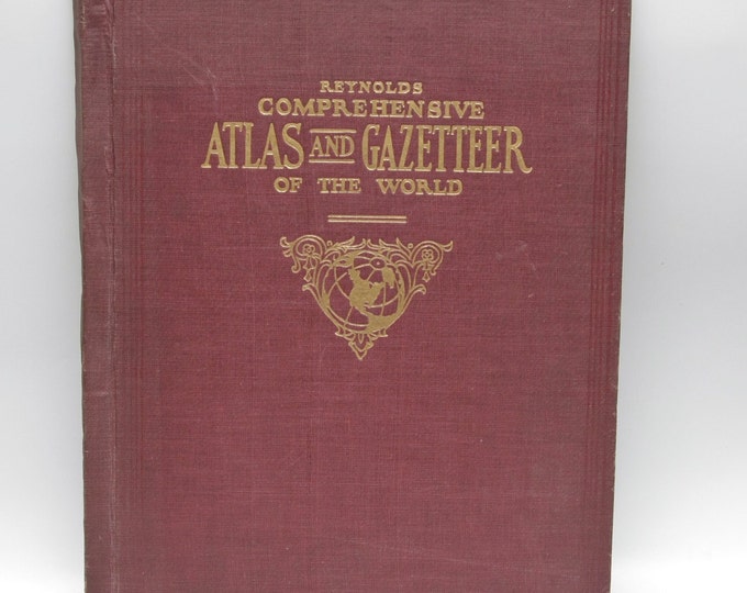 Vintage World Atlas 1922 "reynolds Comprehensive" World United States ...