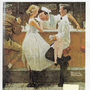 Norman Rockwell Vintage Art Book Page after the Prom May 1957 - Etsy