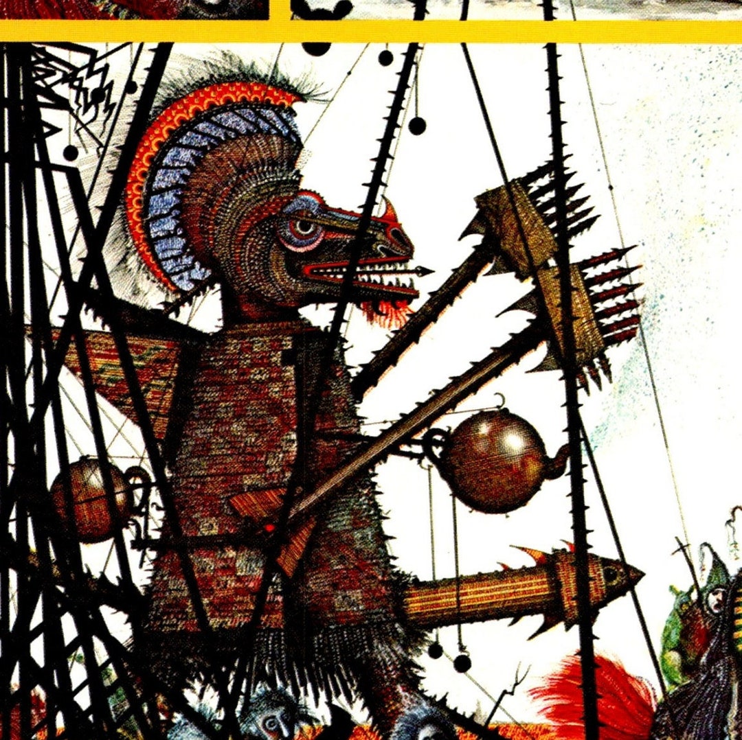 Vintage Fantasy Art Book Page Ian Miller "the Gathering Isabella Maiden ...