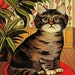 Andre Duranton "cat" 1973 Vintage Art Book Page Print From Galerie ...
