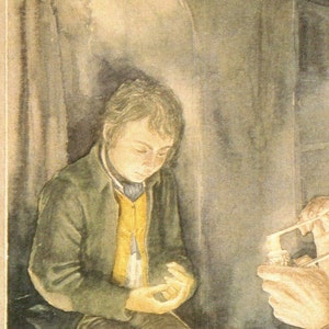 Frodo and Gandalf by Alan Lee From the Fellowship of the Ring Vintage ...
