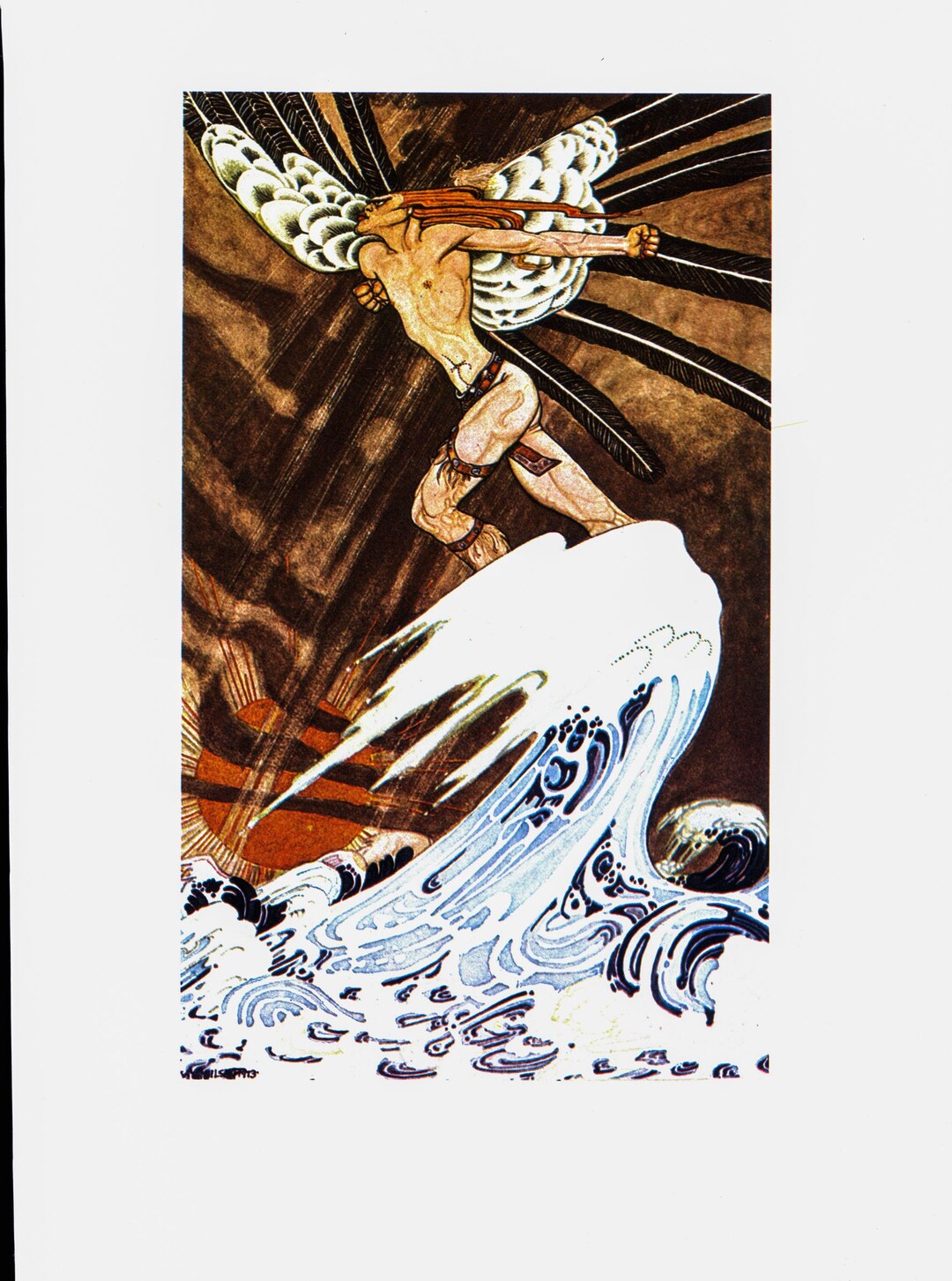 Kay Nielsen Print: North Wind Over Sea, Vintage Book Illustration - Etsy