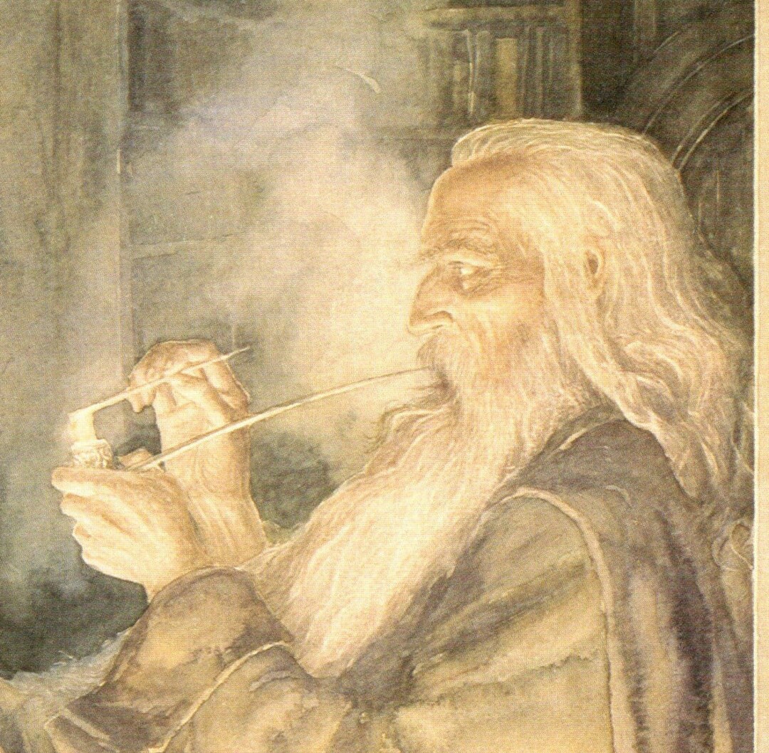 Frodo and Gandalf by Alan Lee From the Fellowship of the Ring Vintage ...