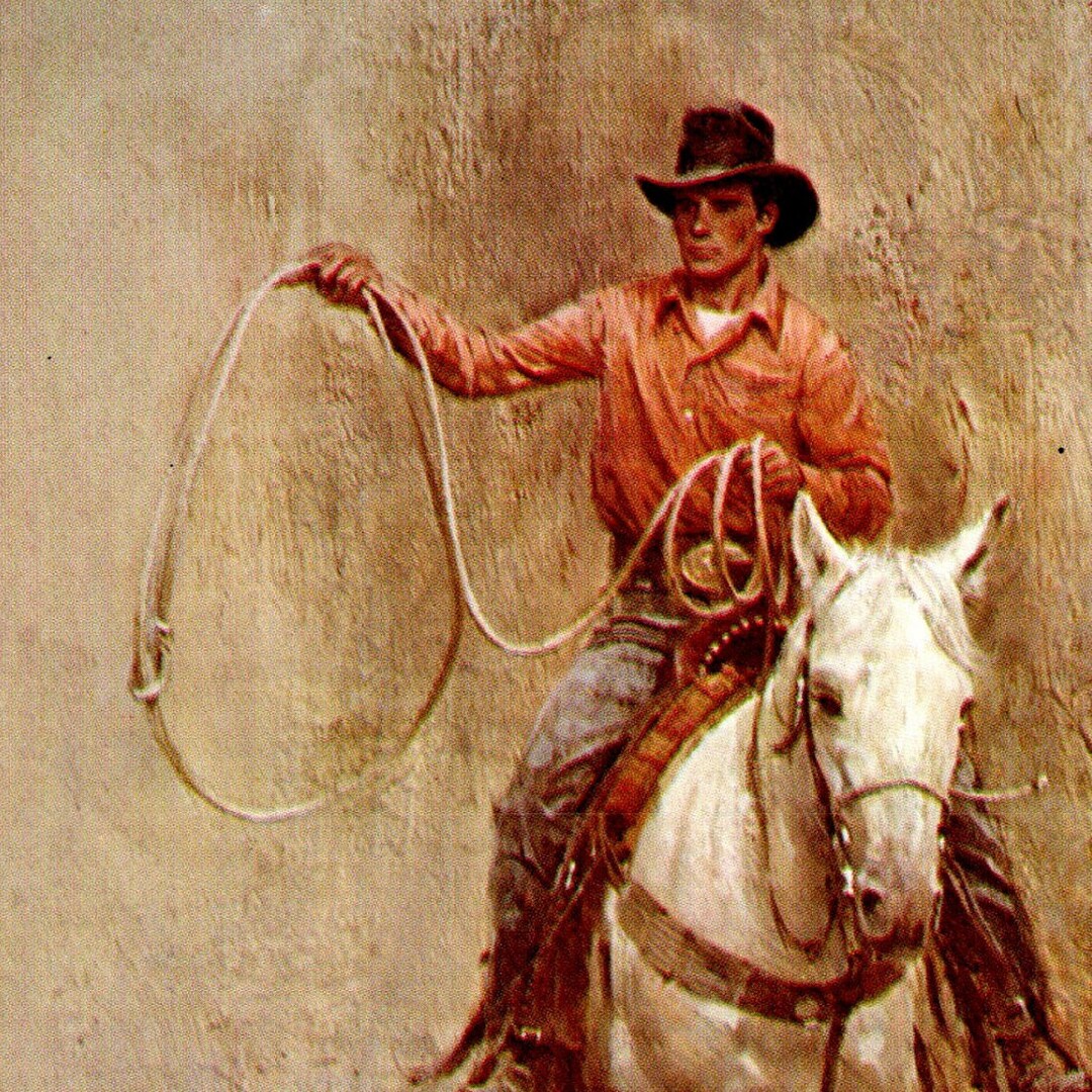 Robert Abbett roper Vintage Art Book Page - Etsy