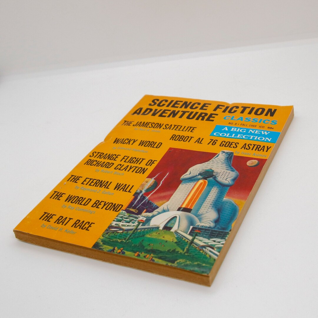 Vintage Science Fiction Pulp Mag Unread Copy science Fiction Adventure ...