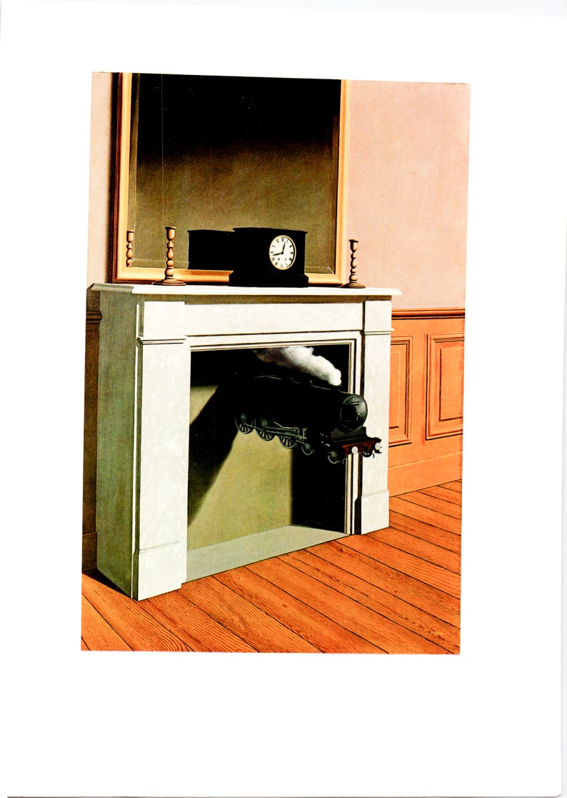 Rene Magritte Vintage Art Book Page time - Etsy