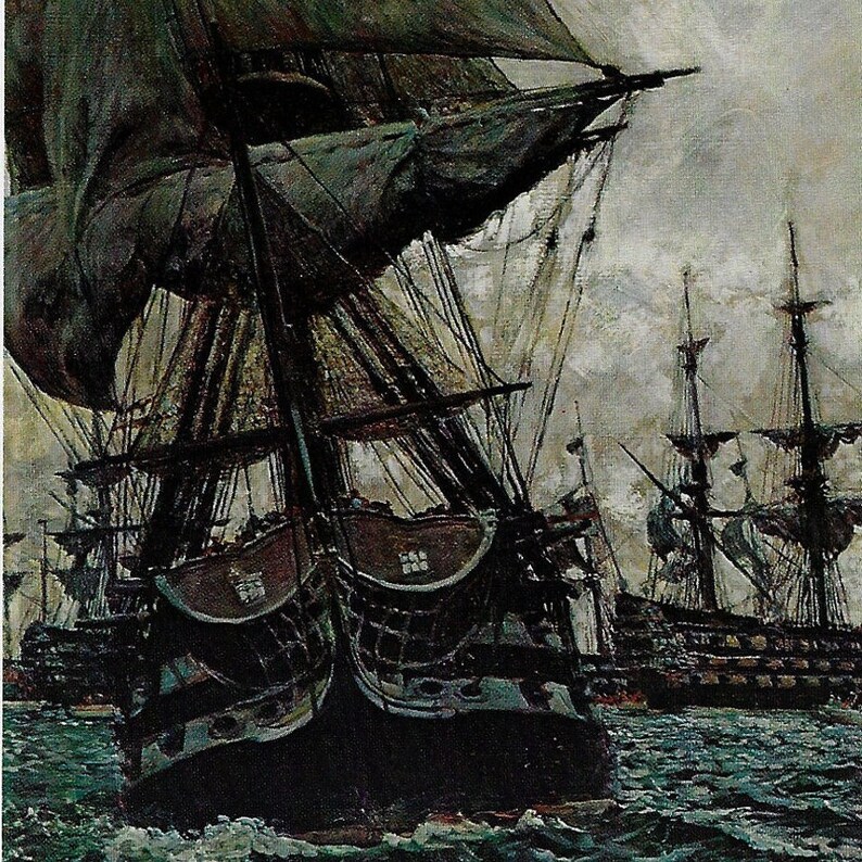 Howard Pyle Print: "evacuation of Charleston", American Revolution Art ...