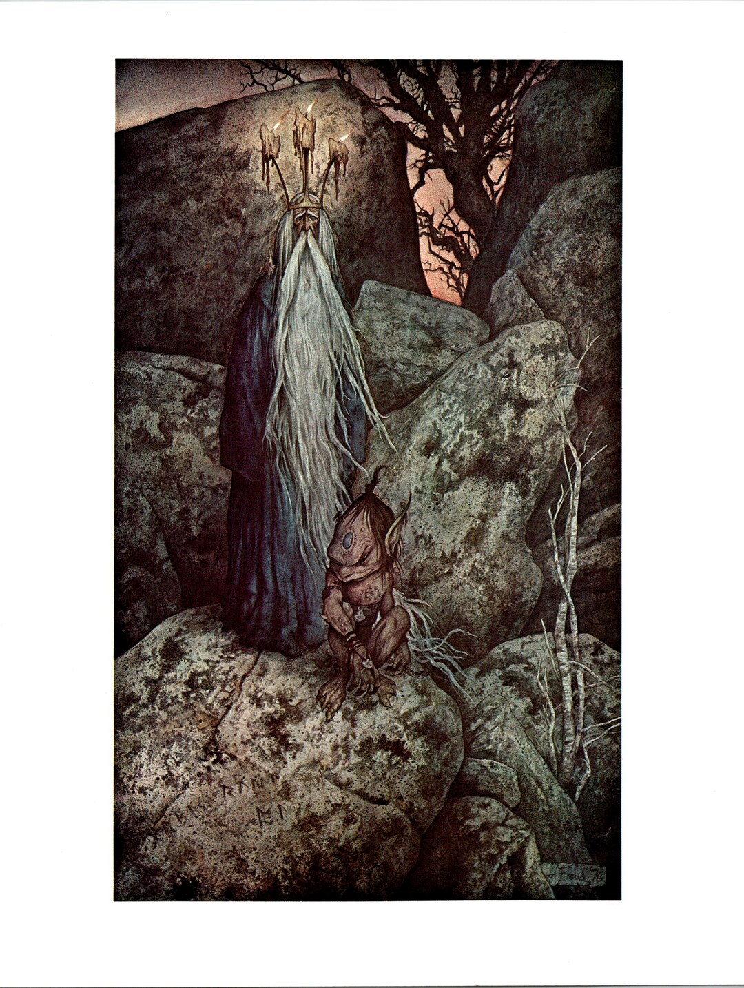 Brian Froud "the Watchers" Vintage Art Book Page 1976 FREE SHIPPING - Etsy