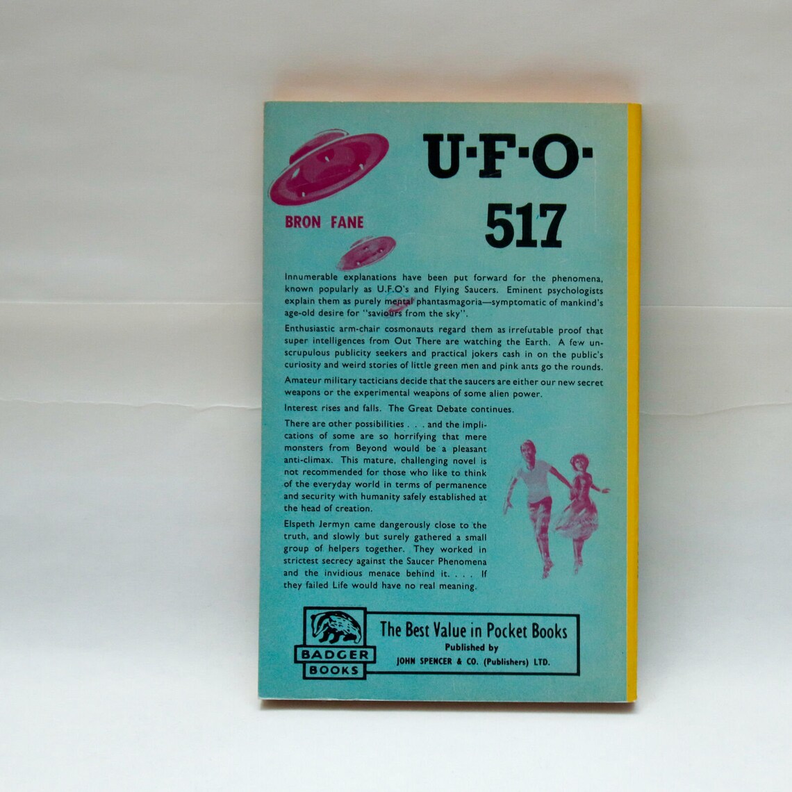 Campy Pulp Science Fiction "ufo 517" 1965 Bron Fane Appears Unread! - Etsy