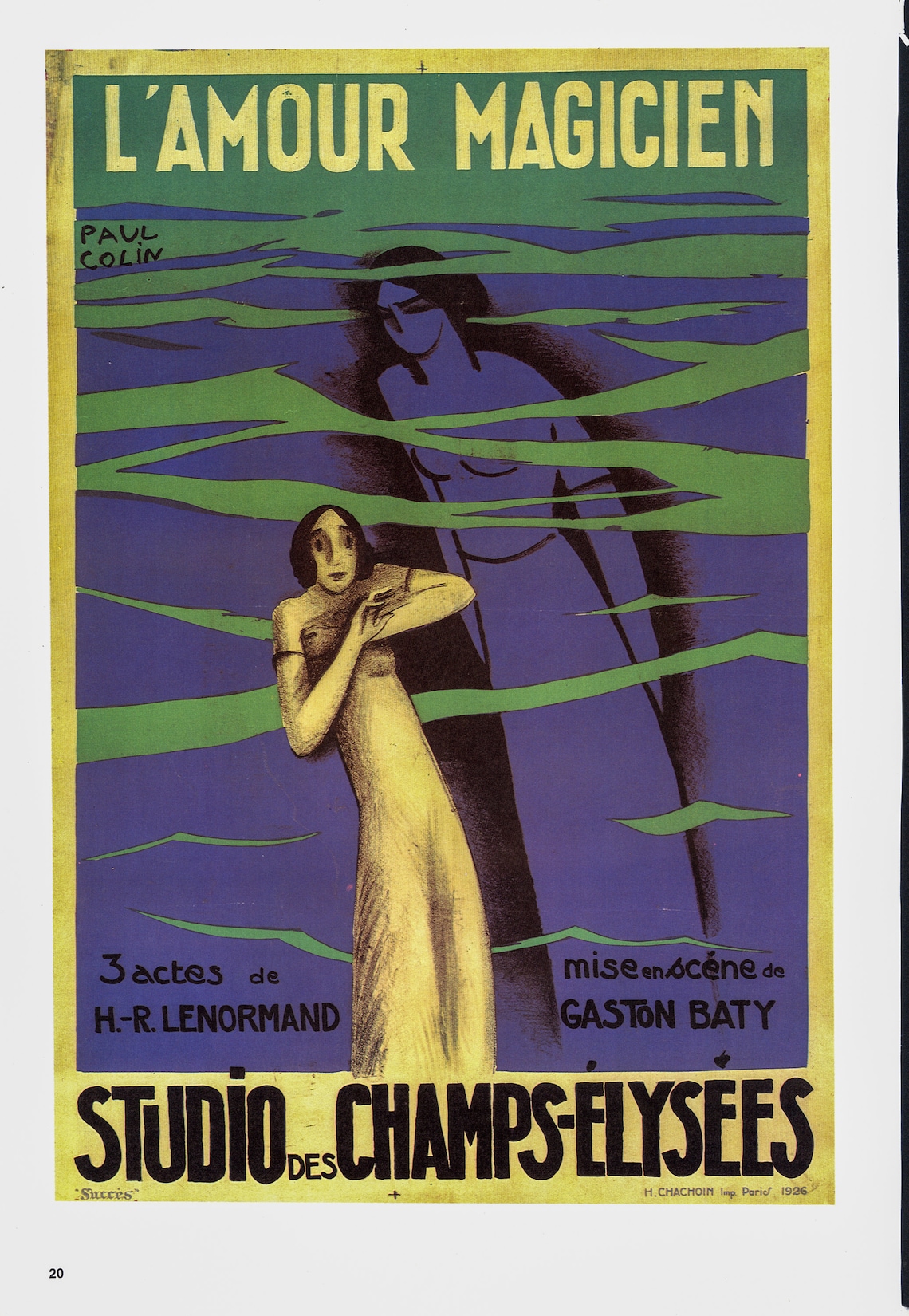 Paul Colin Art book page 2-sided color 1926/1927 Bal Negre / | Etsy