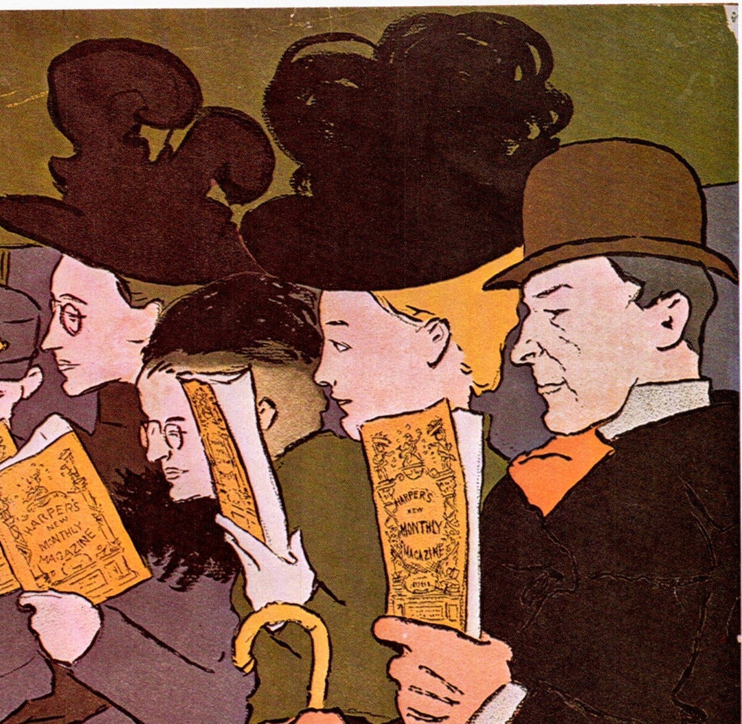 Edward Penfield "harper's" 1897 Vintage Art-book Page - Etsy