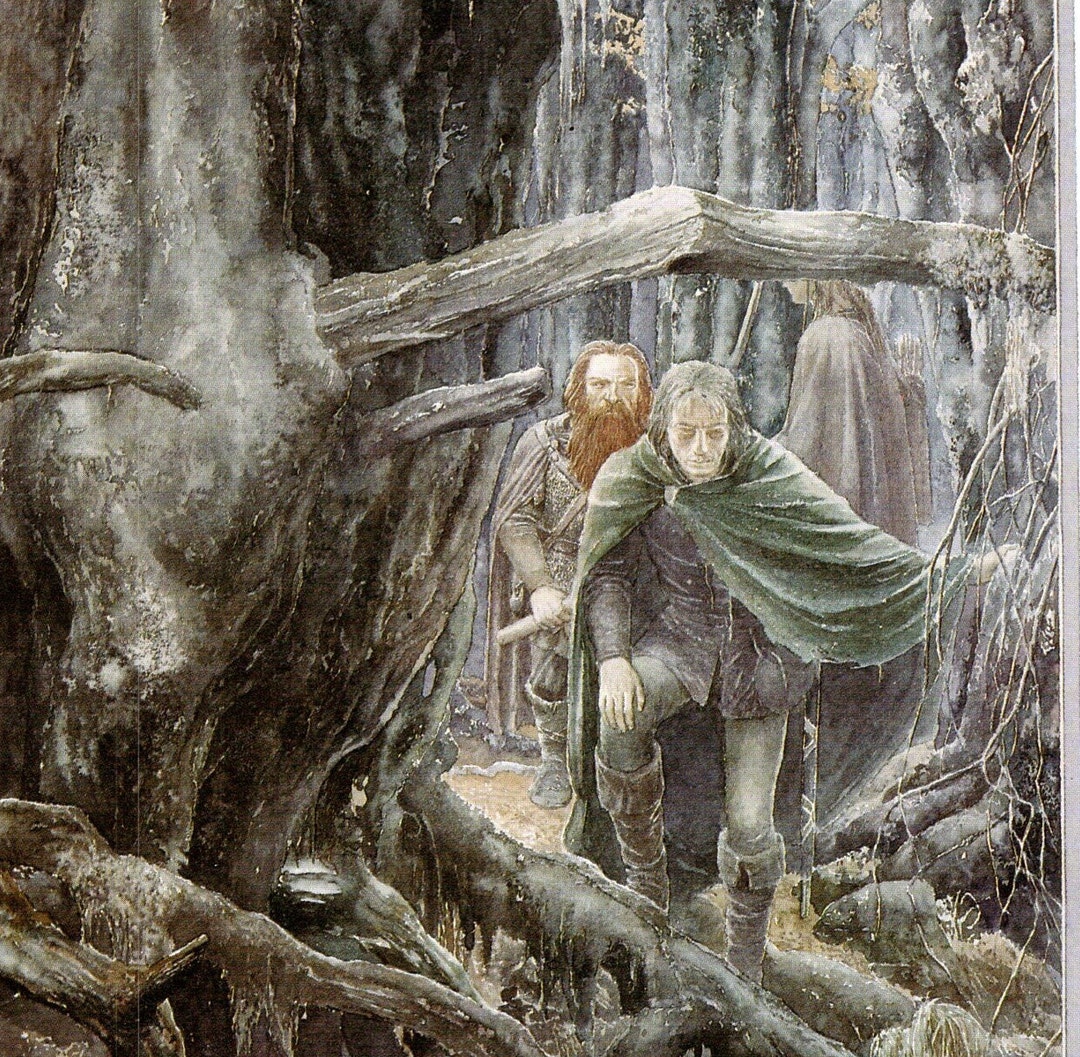 Searching Fangorn by Alan Lee From the Two Towers Vintage Art-book Page ...