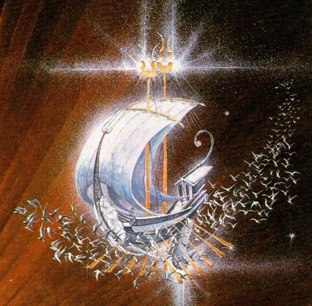 Earendil and Elwing by Roger Garland From the Silmarillion Vintage Art ...