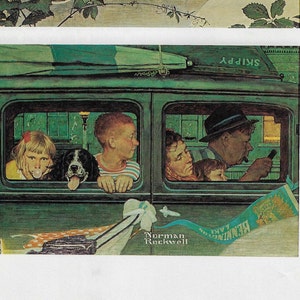 Norman Rockwell Vintage Art Book Page the Outing August 1947 - Etsy
