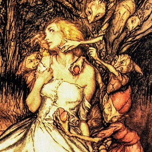Goblin Market Arthur Rackham 1933 Art "white and Golden Lizzie Stood ...