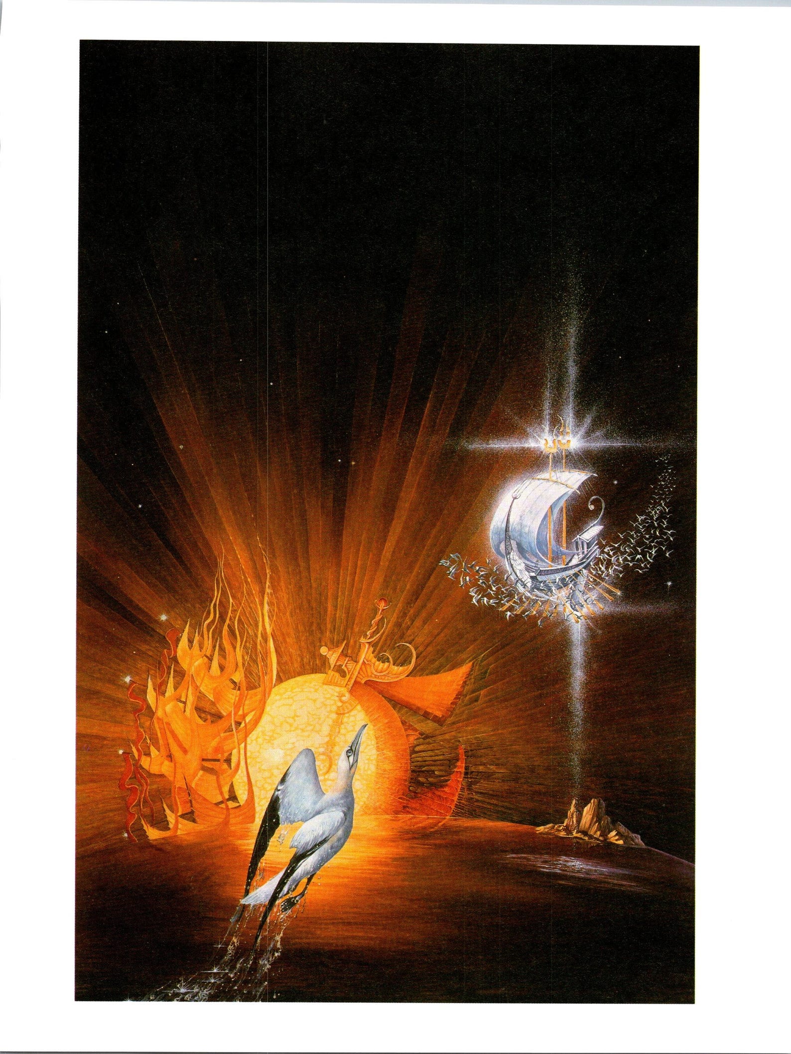 Earendil and Elwing by Roger Garland From the Silmarillion Vintage Art ...