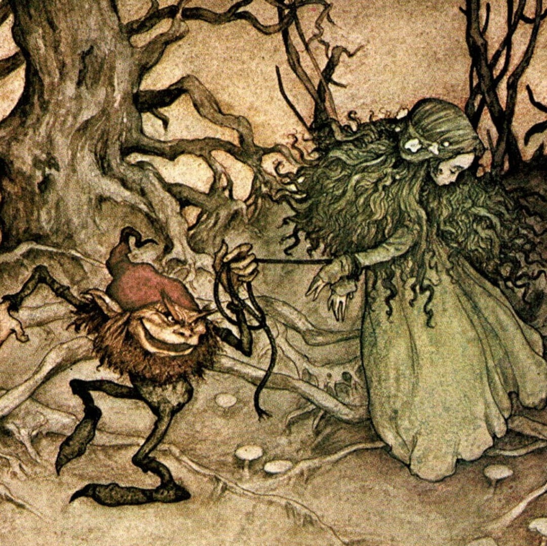 Brian Froud an Elfin Princess Captured by a Bad Dwarf... Vintage Art ...
