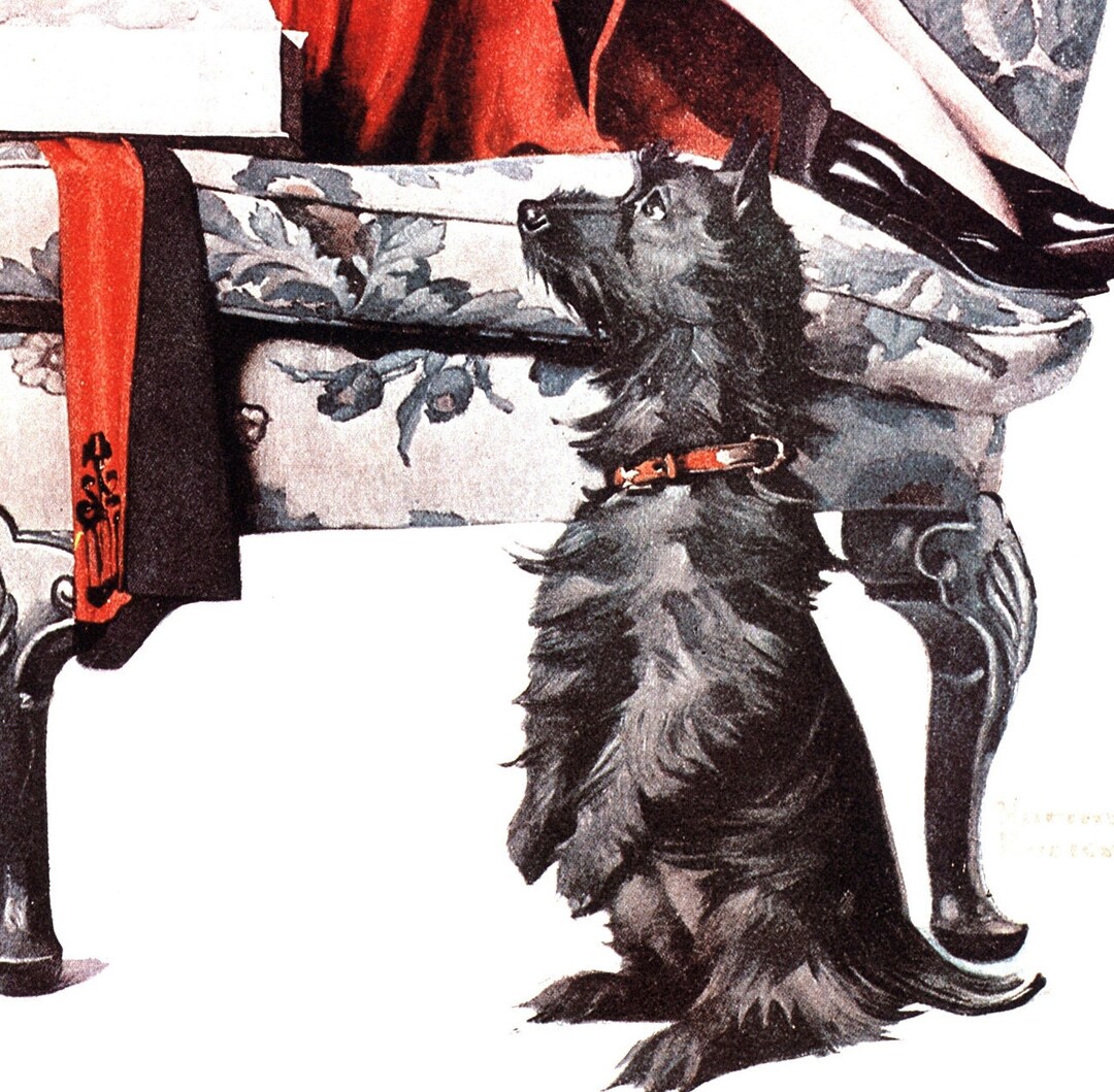 Norman Rockwell "begging" & "spring Song" Oversized 2-sided Vintage Art ...