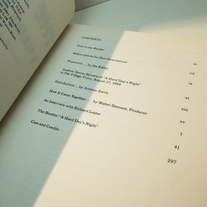 The Beatles a Hard Day's Night Vintage movie-in-a-book Softcover First ...