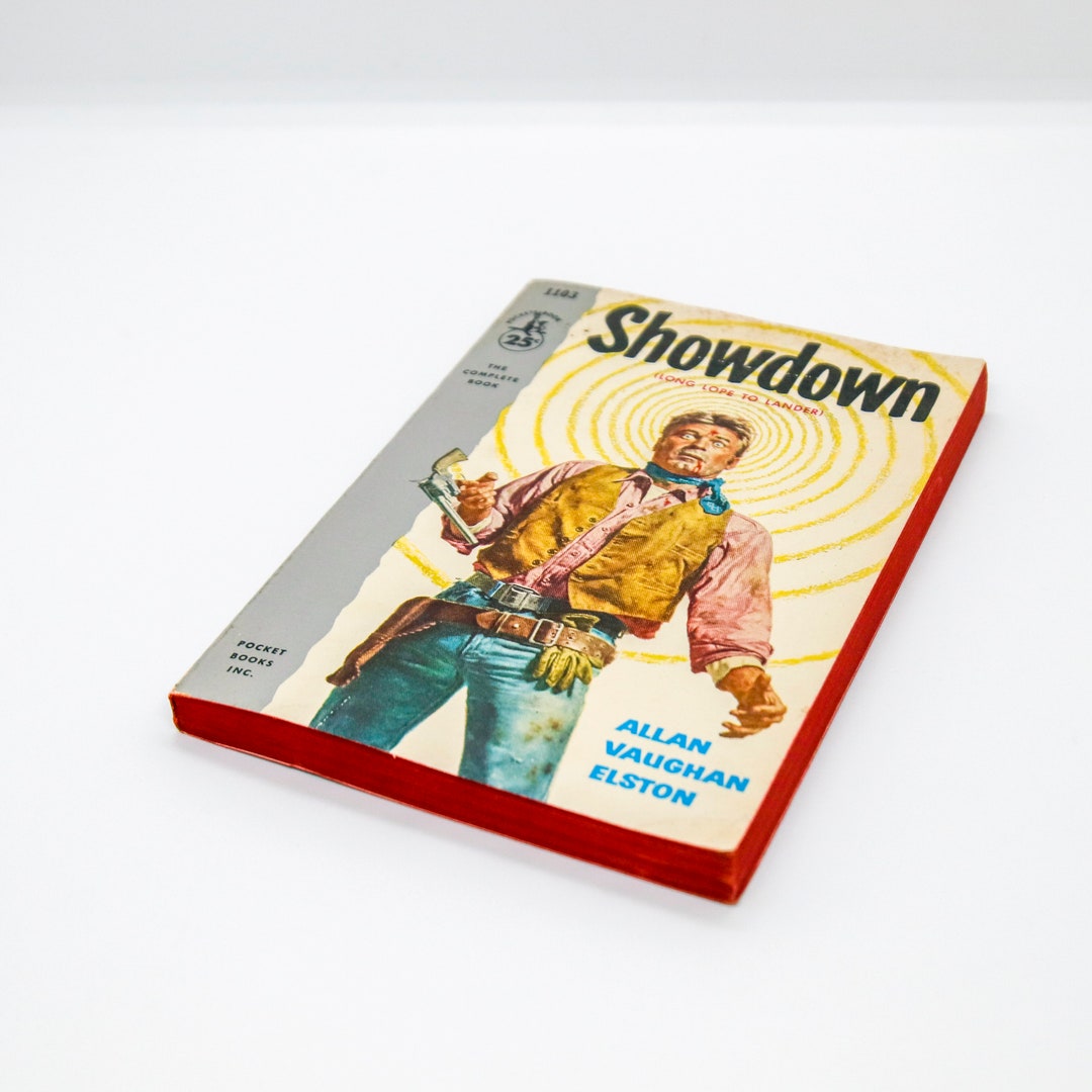 1956 First Edition Western Vintage Paperback "showdown" Pocket Book .25 ...