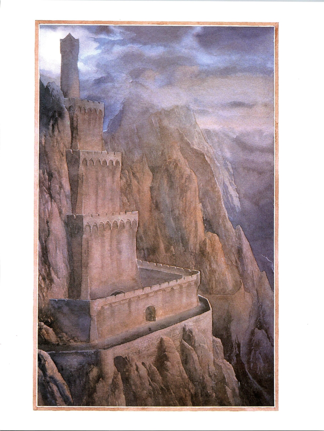Cirith Ungol by Alan Lee From the Return of the King Vintage Art-book ...
