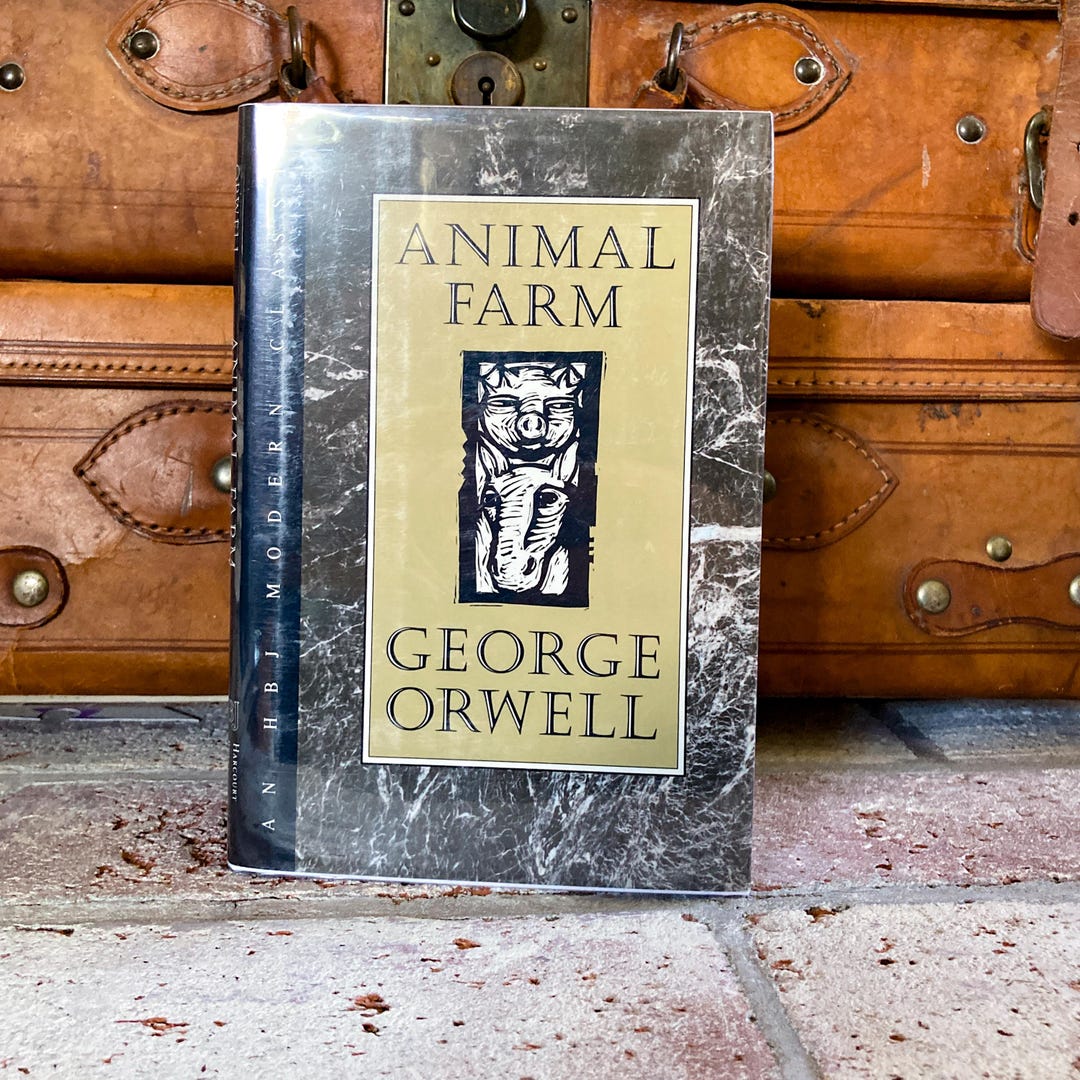 George Orwell "animal Farm" First Edition Thus Vintage Illustrated 1990 ...