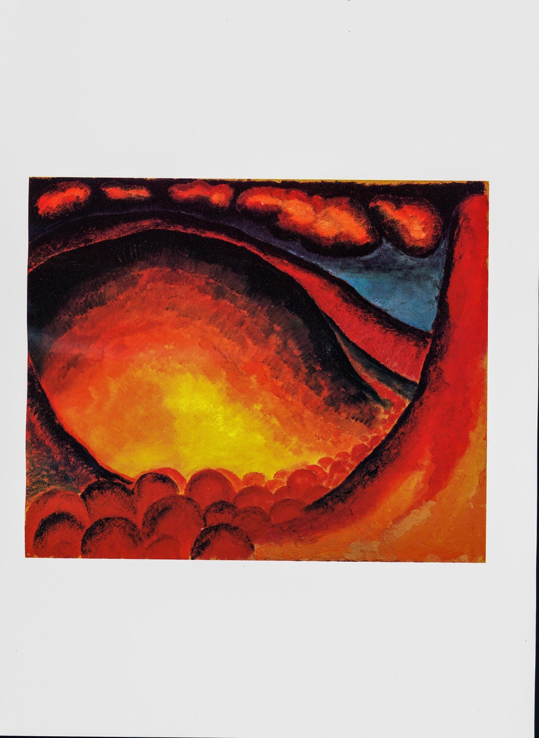 Vintage Georgia O'keeffe Print: Palo Duro Canyon Art, 1916 - Etsy